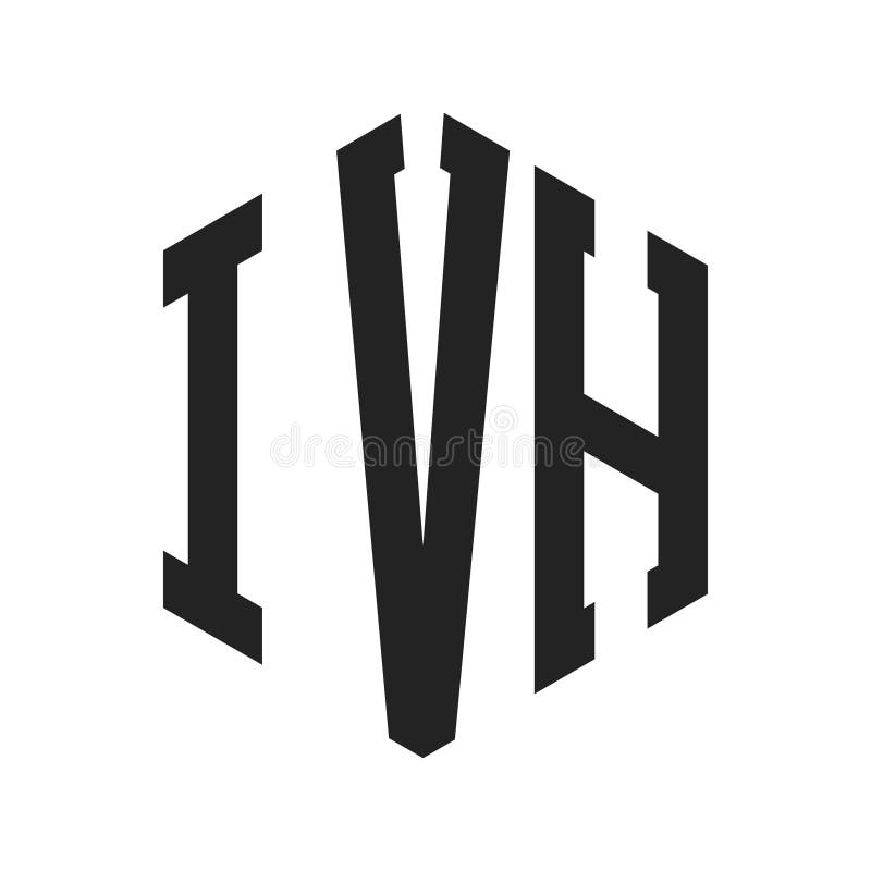 IVH Logo Design. Initial Letter IVH Monogram Logo Using Hexagon Shape ...