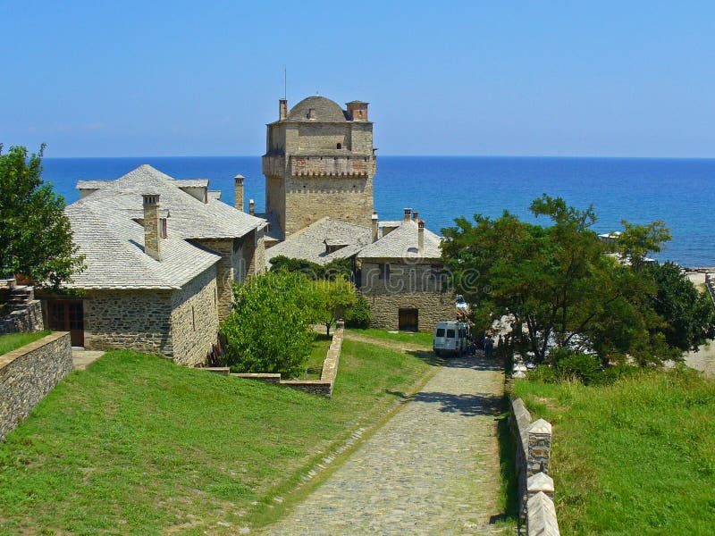 IVIRON MONASTERY - ATHOS, GREECE Editorial Stock Image - Image of ...
