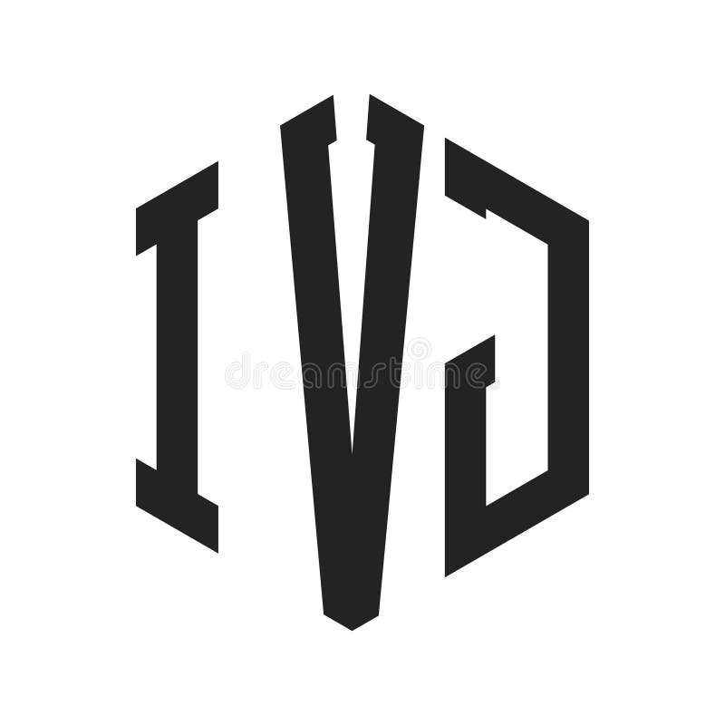 IVJ Logo Design. Initial Letter IVJ Monogram Logo Using Hexagon Shape ...