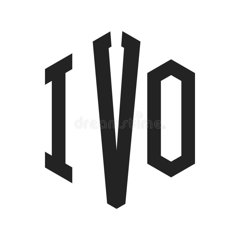 IVO Logo Design. Initial Letter IVO Monogram Logo Using Hexagon Shape ...