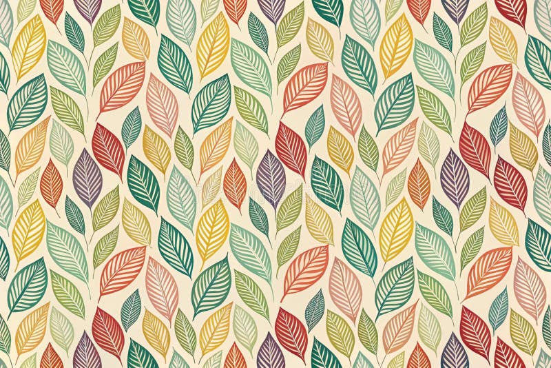 Ivory Base with Multicolour Leaf Vector Pattern in Home Decor, Ceramic ...