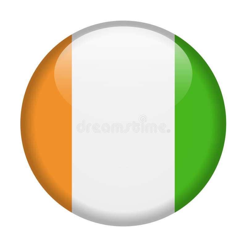 Ivory Coast Flag Vector Round Icon Stock Illustration - Illustration of ...