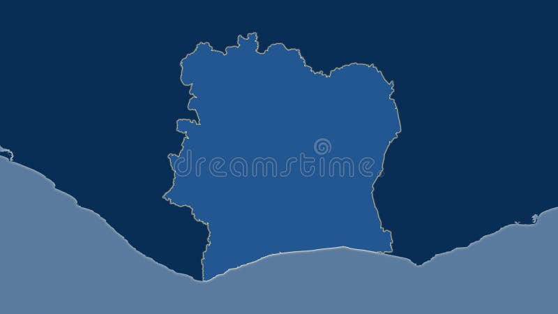 Ivory Coast - Solid. Overlay Stock Illustration - Illustration of ...