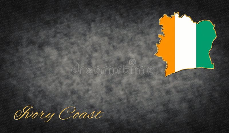 Ivory Coast Symbols, Map of Ivory Coast Stock Photo - Image of wildlife ...