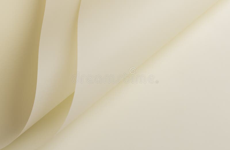 Ivory Cream Paper Background with Layered, Folded Edges and a Smooth ...