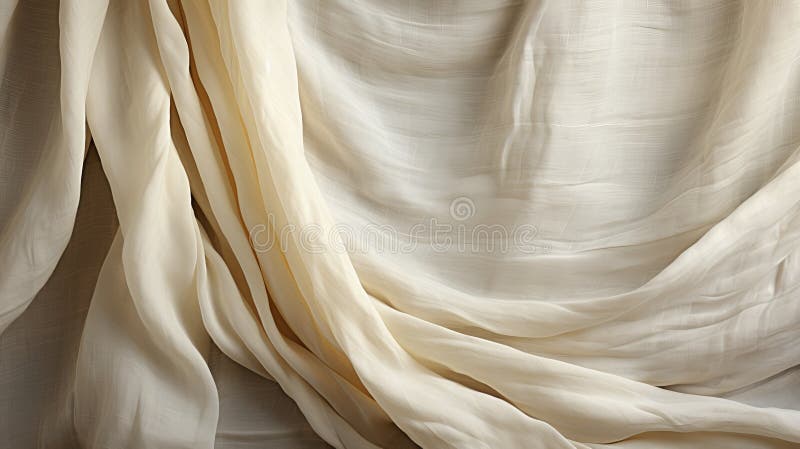 Ivory Drapery: a Soft Focus Romanticism in Linen Texture Stock ...