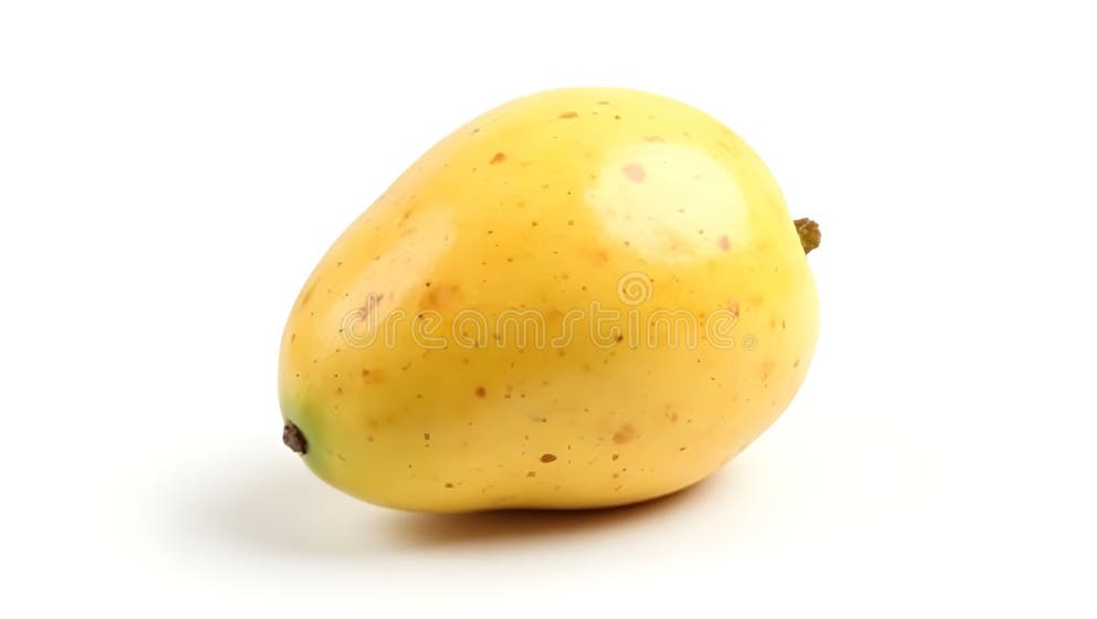 Ivory Mango Fruit Isolated Pure White Background Stock Illustration ...