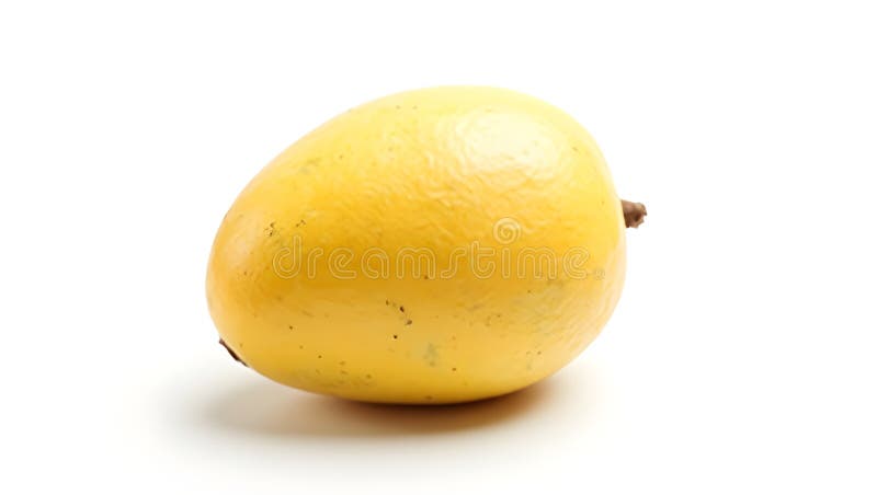 Ivory Mango Fruit Isolated Pure White Background Stock Illustration ...