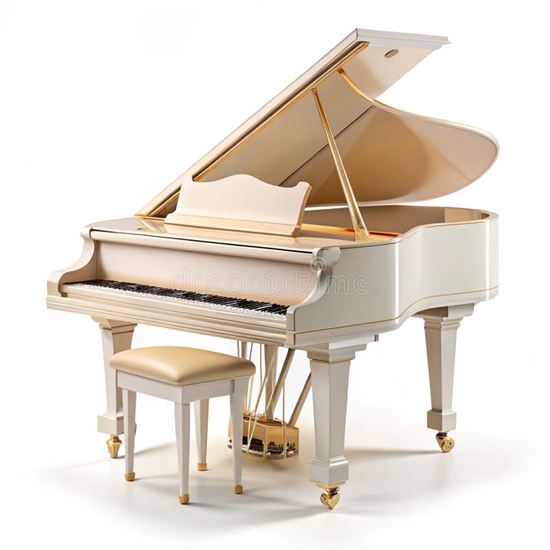 Ivory piano stock illustration. Illustration of creativity - 357697600