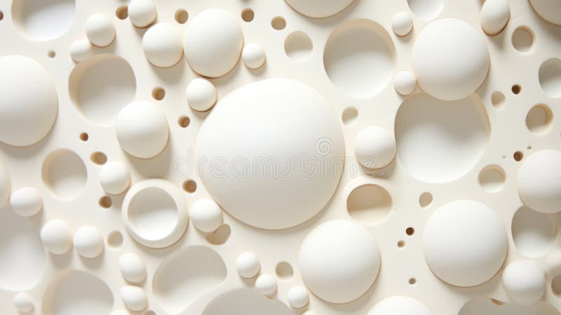 Ivory Spots on White Background, Abstract Illustration Stock ...