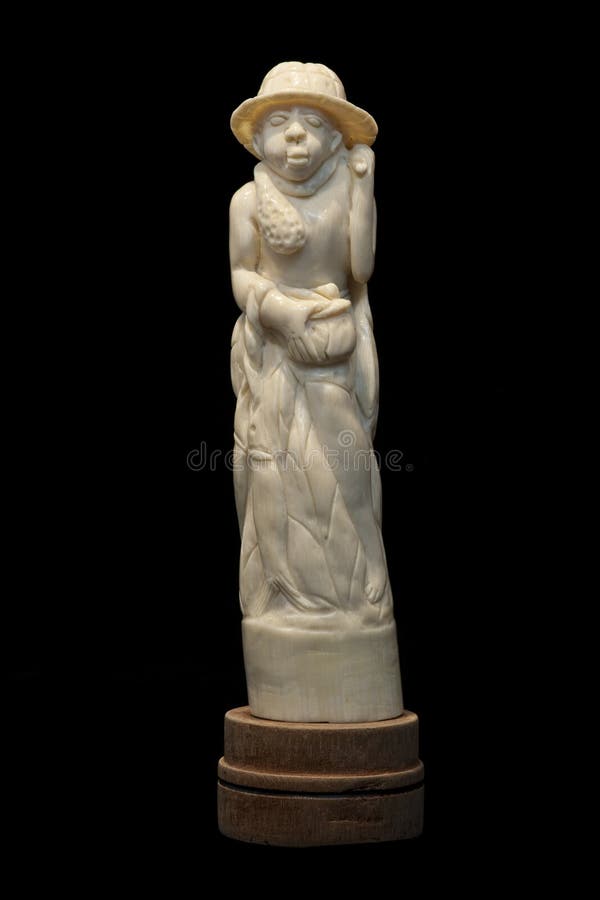 Ivory statue from Kongo stock image. Image of african - 10301485