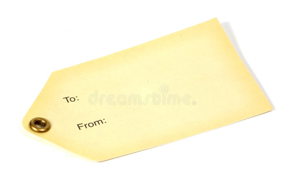 Ivory Tag stock image. Image of whitespace, fasten, card - 57677