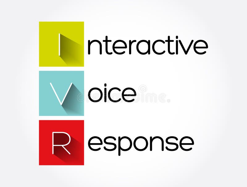 IVR - Interactive Voice Response Acronym, Technology Concept Background ...