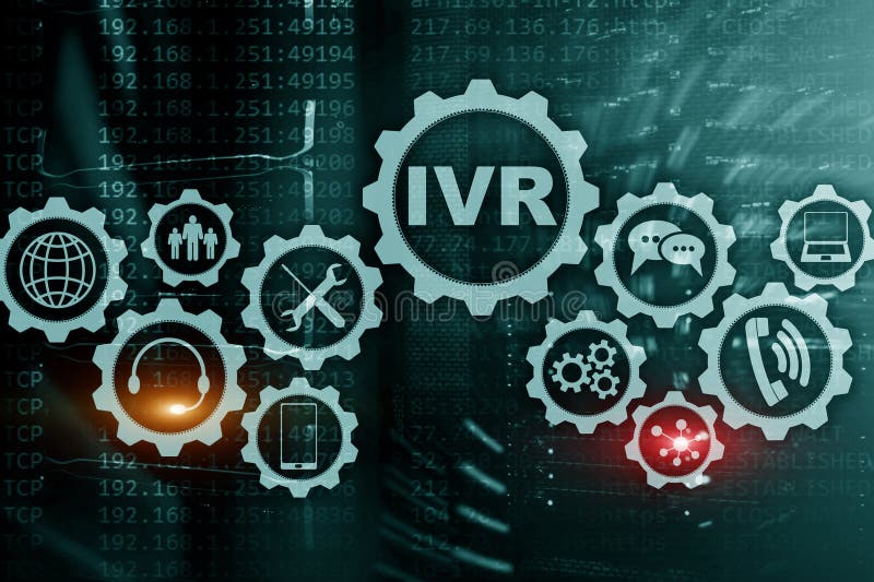 IVR Interactive Voice Response. Call Center Business Concept. Stock ...