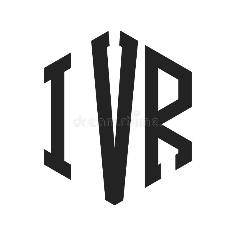 IVR Logo Design. Initial Letter IVR Monogram Logo Using Hexagon Shape ...