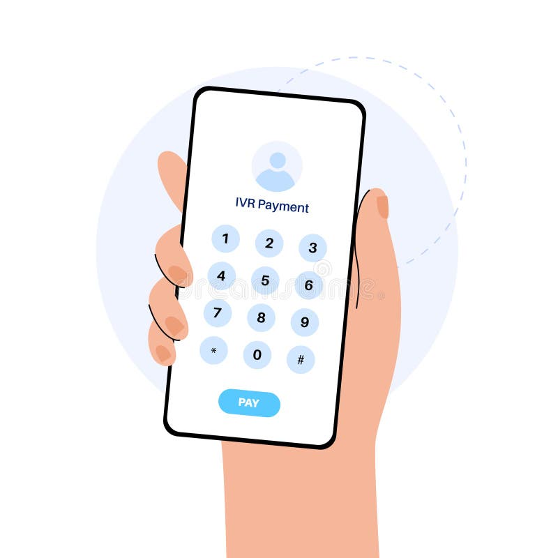 IVR payment system stock vector. Illustration of fraud - 348354479