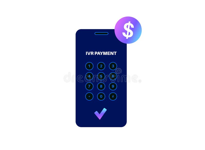 IVR payment system stock vector. Illustration of service - 348354512