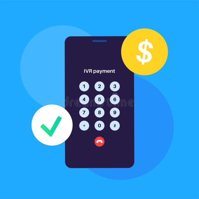 IVR payment system stock vector. Illustration of customer - 348354544