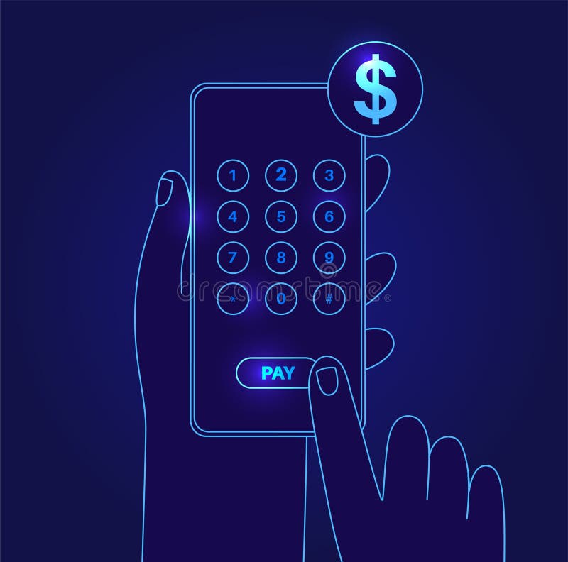 IVR payment system stock vector. Illustration of authorization - 348354813