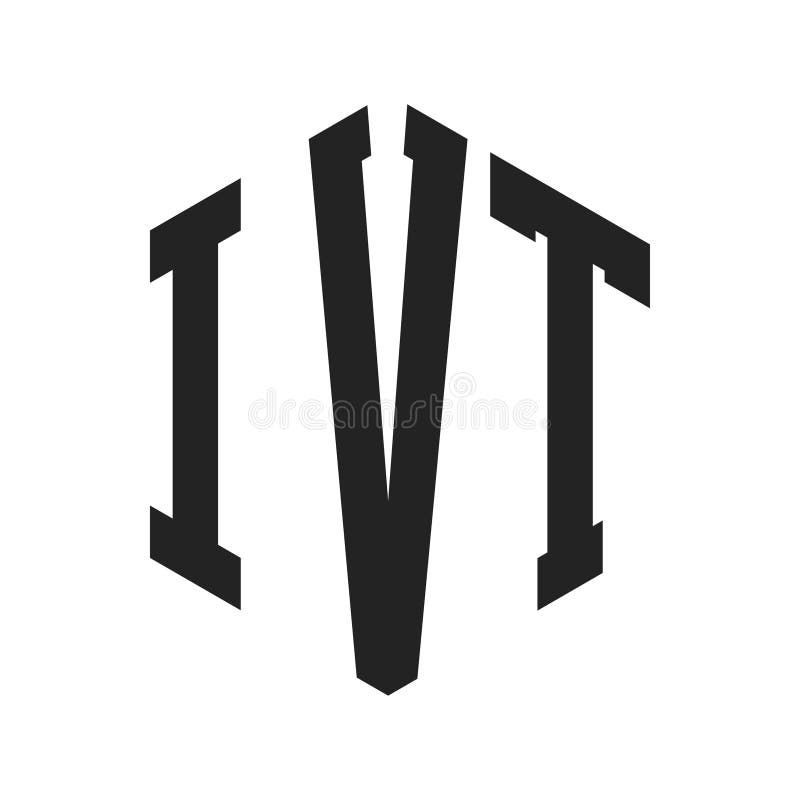 IVT Logo Design. Initial Letter IVT Monogram Logo Using Hexagon Shape ...