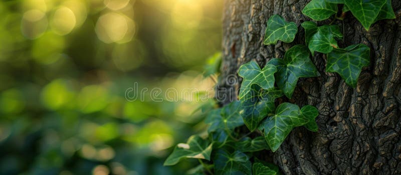 Ivy Growing on Tree Bark stock photo. Image of wilderness - 312998046