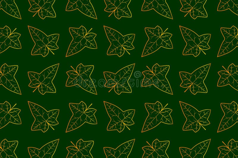 Ivy leaf vector pattern stock vector. Illustration of natural - 108582991