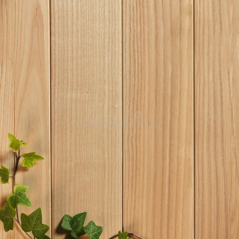 An Ivy Plant on a Table of Hardwood Stock Image - Image of timber ...
