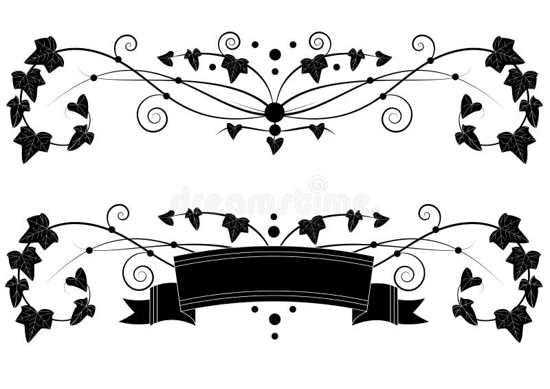 Ivy set stock vector. Illustration of plant, summer, border - 39295902