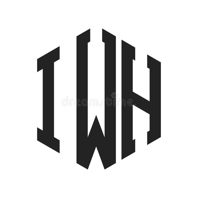 IWH Logo Design. Initial Letter IWH Monogram Logo Using Hexagon Shape ...
