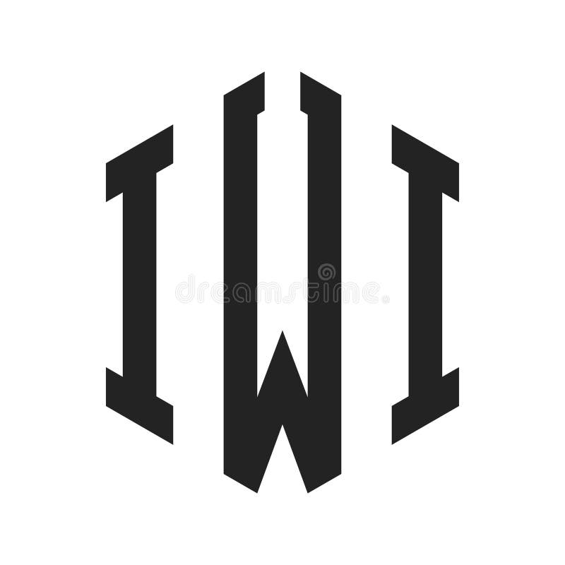 IWI Logo Design. Initial Letter IWI Monogram Logo Using Hexagon Shape ...