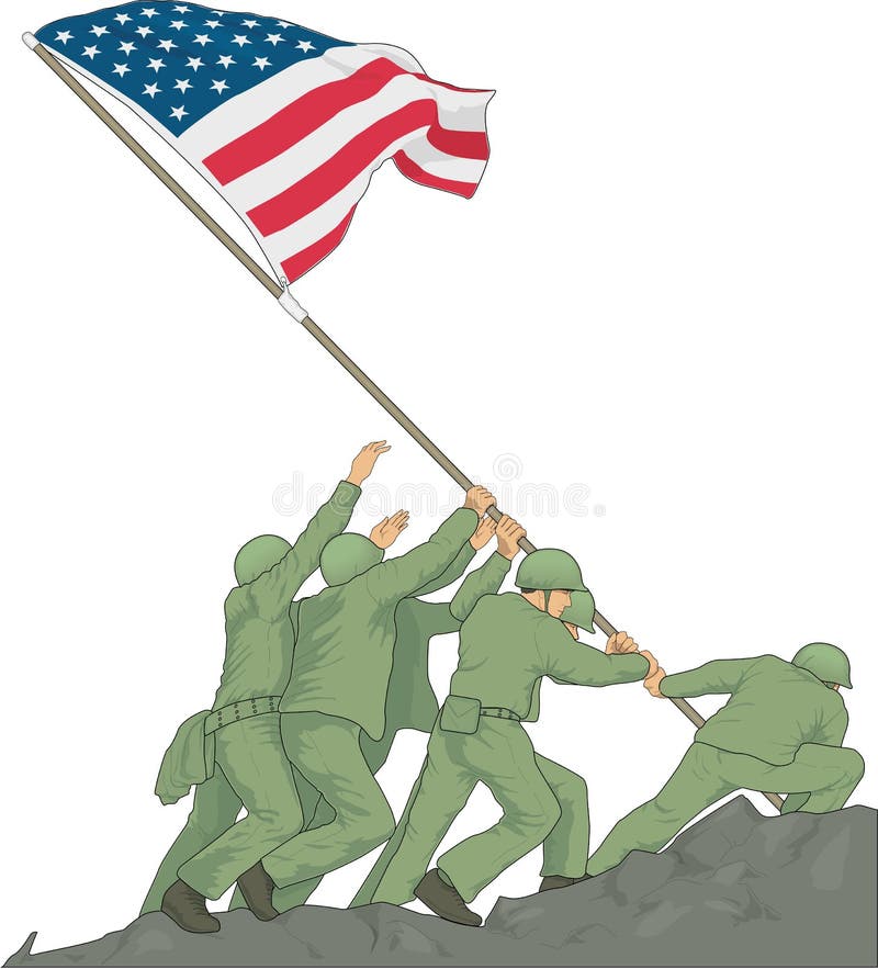 Iwo Jima Memorial Vector Illustration Fotografía editorial ...