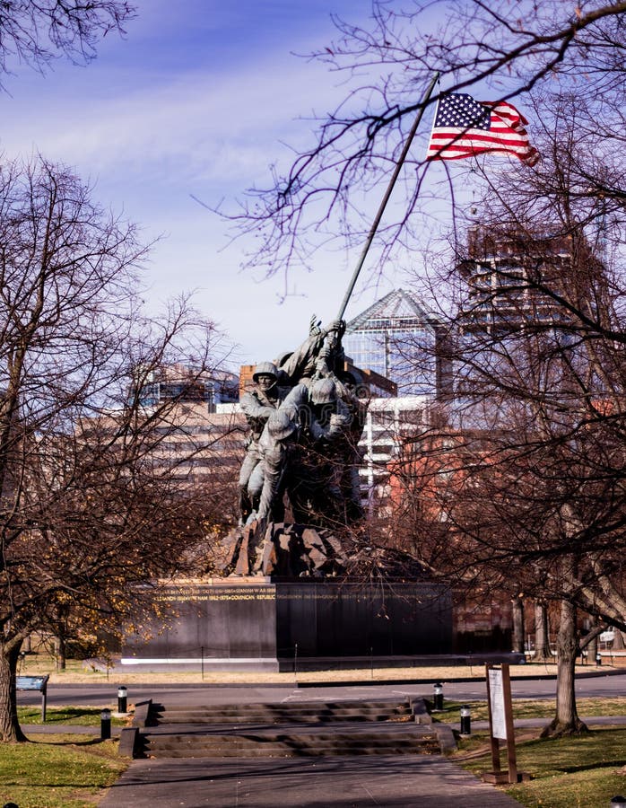 Iwo Jima monument editorial stock photo. Image of washington - 102804533