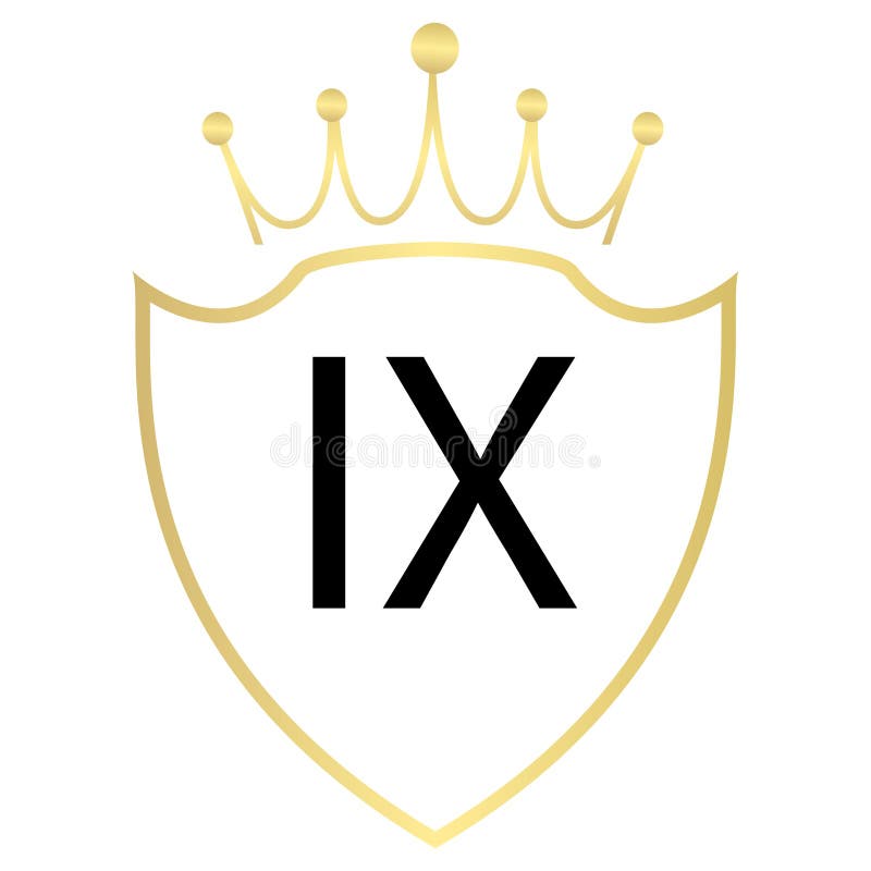 IX Letter Logo Design with Simple Style Stock Vector - Illustration of ...