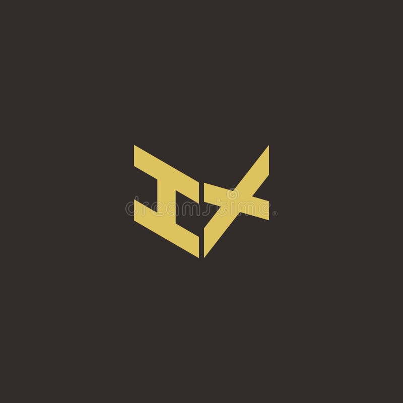 IX Logo Letter Initial Logo Designs Template with Gold and Black ...