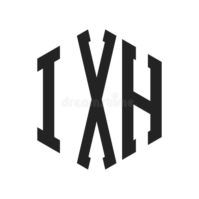 IXH Logo Design. Initial Letter IXH Monogram Logo Using Hexagon Shape ...