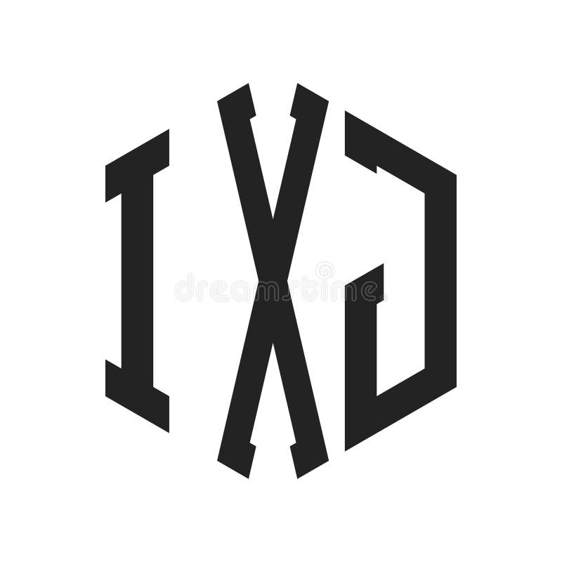 IXJ Logo Design. Initial Letter IXJ Monogram Logo Using Hexagon Shape ...