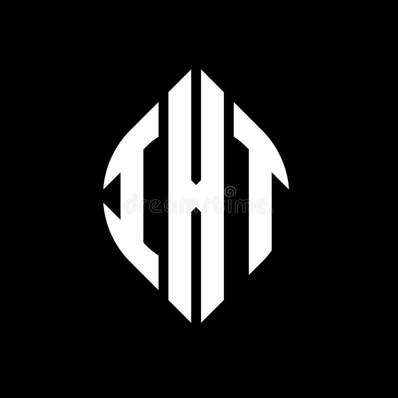 IXT Circle Letter Logo Design with Circle and Ellipse Shape. IXT ...
