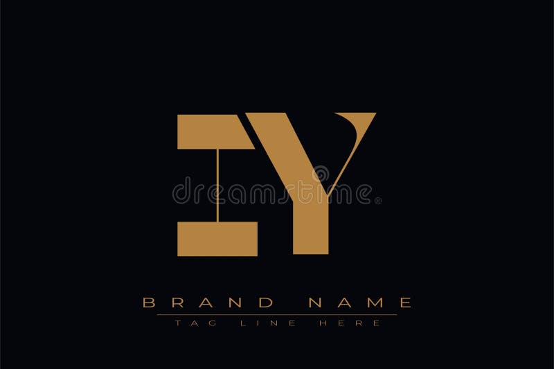 IY Initial Letter Logo Design Stock Vector - Illustration of clip ...