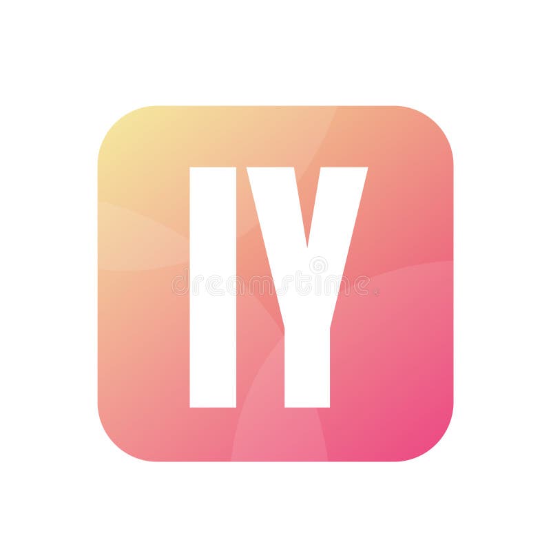 IY Letter Logo Design with Simple Style Stock Vector - Illustration of ...