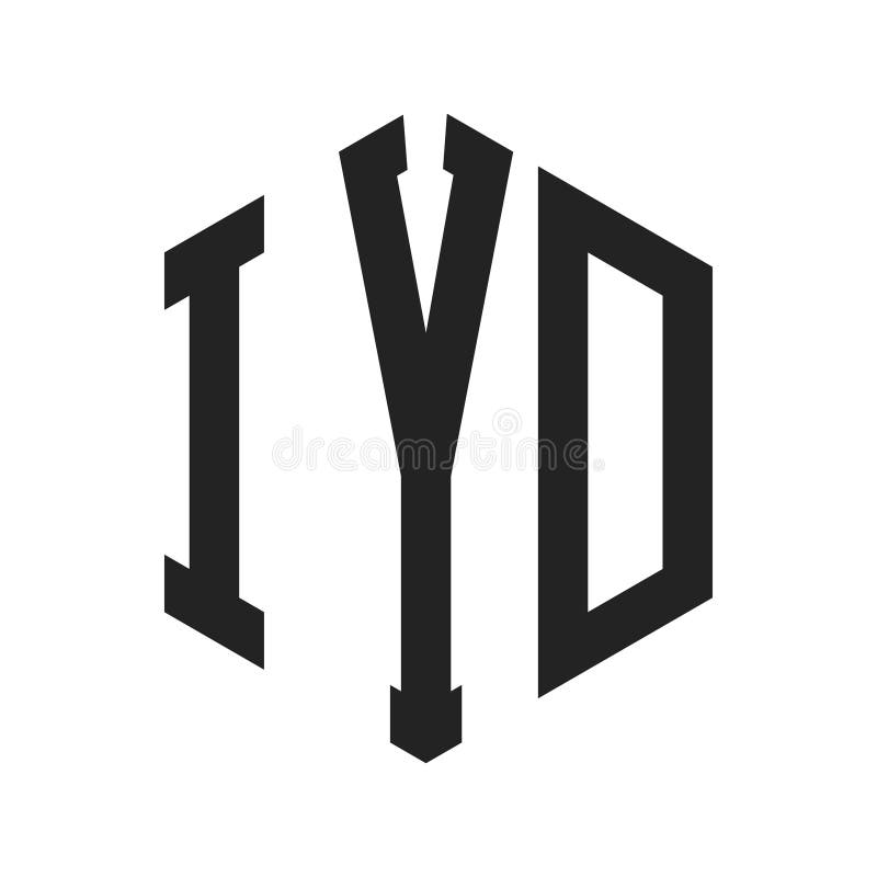 IYD Logo Design. Initial Letter IYD Monogram Logo Using Hexagon Shape ...