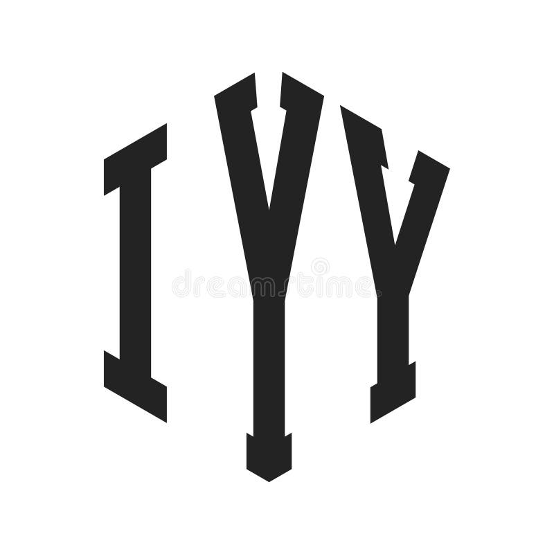 IYY Logo Design. Initial Letter IYY Monogram Logo Using Hexagon Shape ...