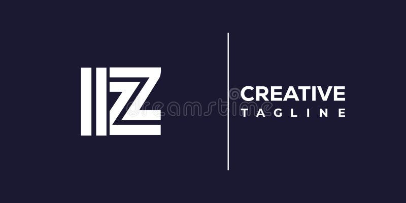IZ abstract logo stock vector. Illustration of letters - 356195080
