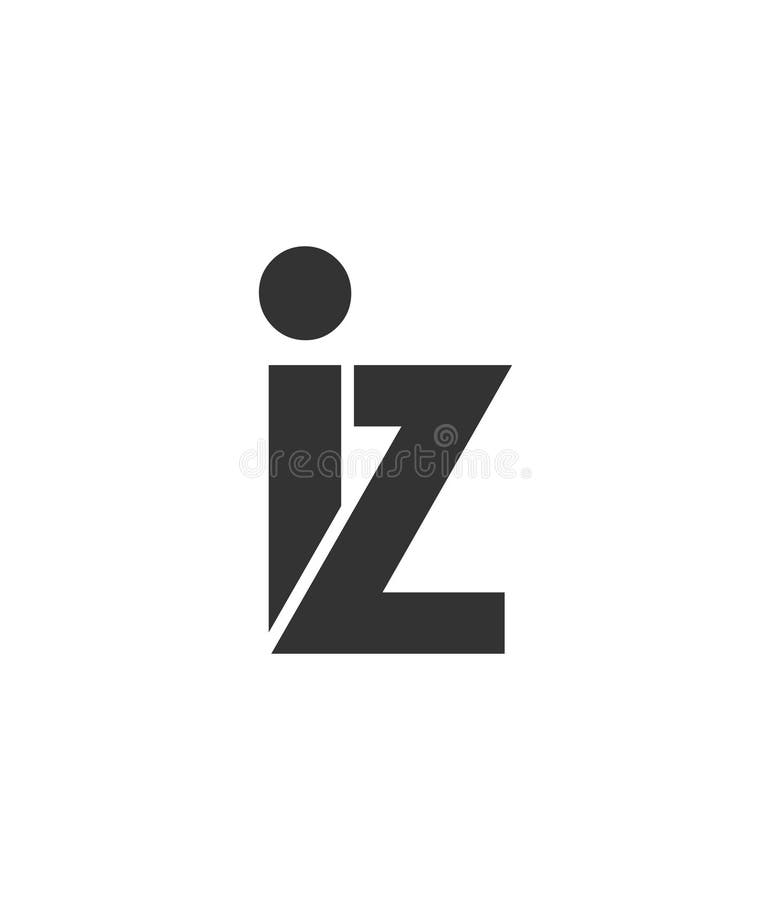 IZ Creative Geometric Initial Based Modern and Minimal Logo. Letter I Z ...