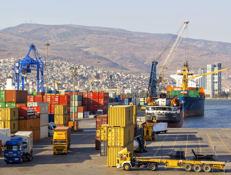 Izmir port editorial photography. Image of seaside, business - 37562702