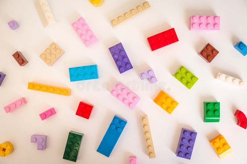 Izmir, Turkey - May 25 2023: Colorful Lego Bricks.Colorful Plastic ...
