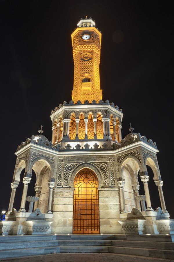 Izmir, Turkey - October 15, 2019:Izmir Clock Tower. the Famous Clock ...