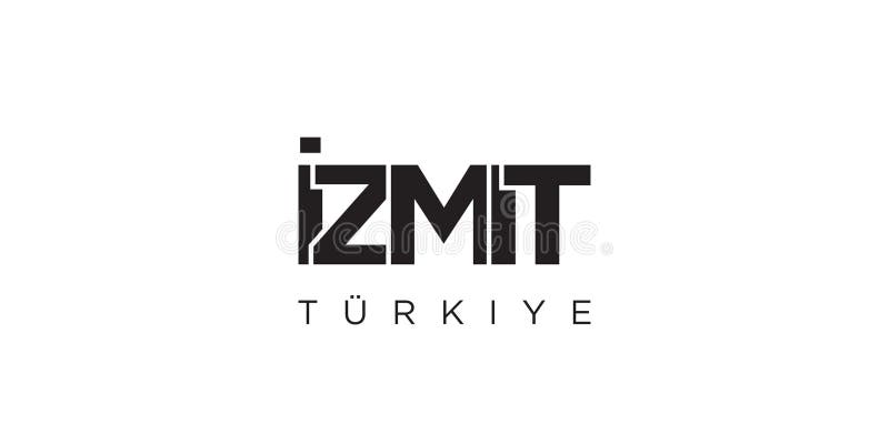 Izmit in the Turkey Emblem. the Design Features a Geometric Style ...