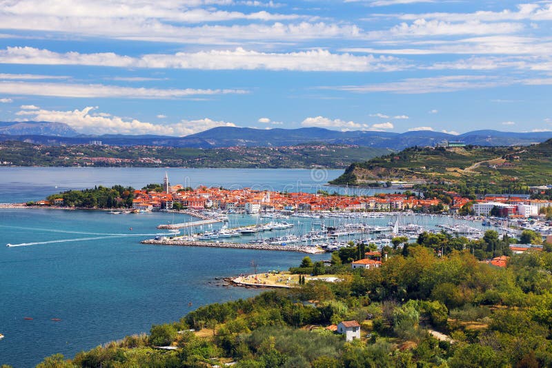 Izola Town, Mediterranean, Slovenia, Europe Stock Image - Image of ...