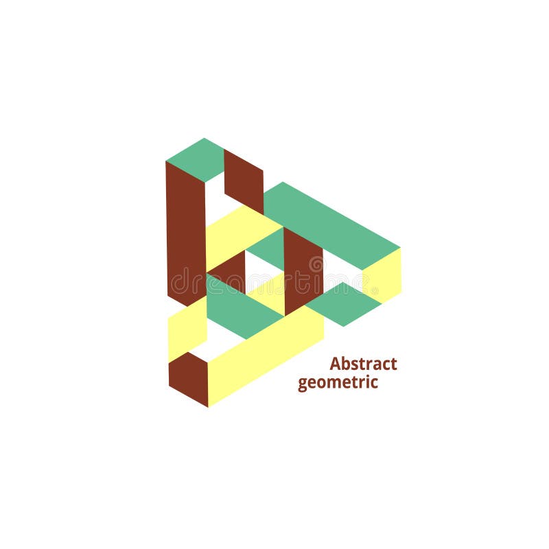 Abstract Geometric Logo on a White Background Stock Vector ...