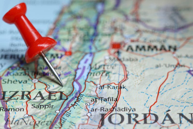 Izrael Pinned Map Middle East Stock Photos - Free & Royalty-Free Stock ...